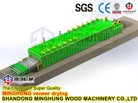 Veneer Drying Line for Mesh Wire Dryer - SHANDONG MINGHUNG WOOD ...