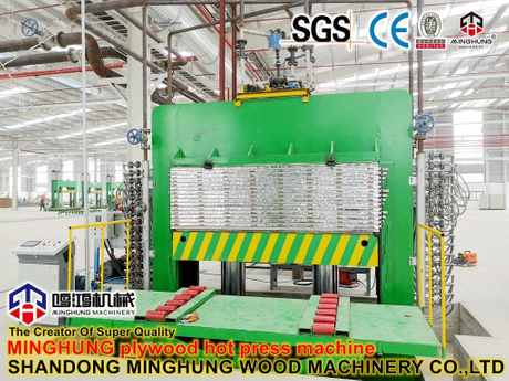 Hydraulic Multilayer 15layers Plywood Hot Press - SHANDONG MINGHUNG ...