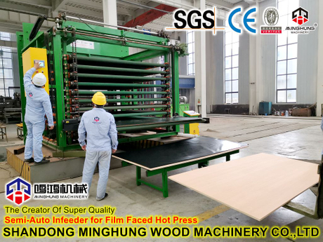Film Plywood Lamination Hot Pressing Machine - SHANDONG MINGHUNG WOOD ...