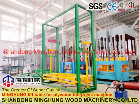 Woodworking Lift Table for Hot Press Machine - SHANDONG MINGHUNG WOOD ...