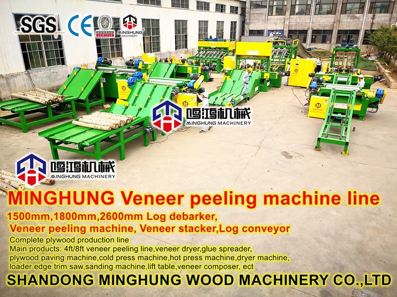 Wood Log Timber Machine for Plywood Veneer Machine - SHANDONG MINGHUNG ...