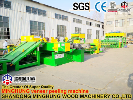 Wood Peeling Machine Log Processing Machine to Make Veneer Core ...