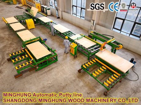Wood Based Panel Machinery Automatic Putty Line - SHANDONG MINGHUNG ...