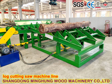 Log Splitter : Tree Cutting Machine Automatic Lifting Turn-Over ...