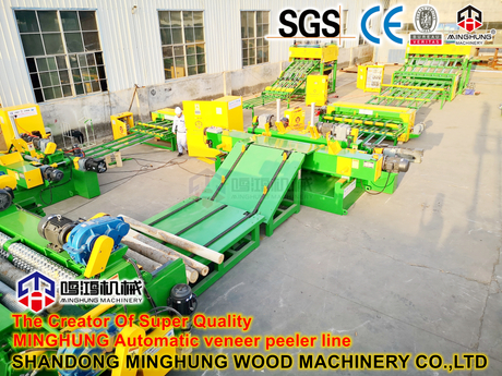Rotary Lathe Wood Veneer Peeling Machine for Cutting Veneer Core ...