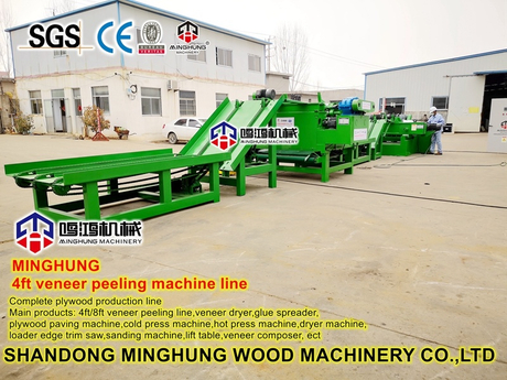 4feet Veneer Slicer for Peeling Log Veneer - SHANDONG MINGHUNG WOOD ...