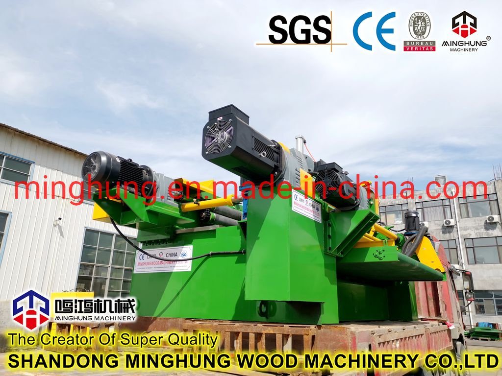 Wood Veneer Rotary Peeling Lathe Machine for Plywood Veneer - SHANDONG ...