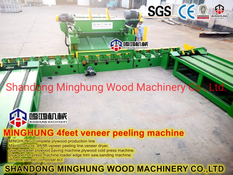 One Wood Log Debarker Support Two Veneer Peeling Machine - SHANDONG ...