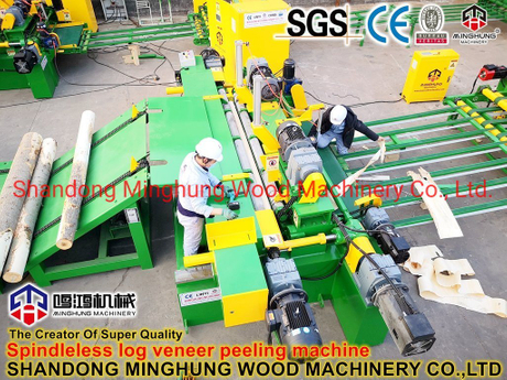 Wood Log Rounding Peeling Machine for Veneer Mill Factory - SHANDONG ...
