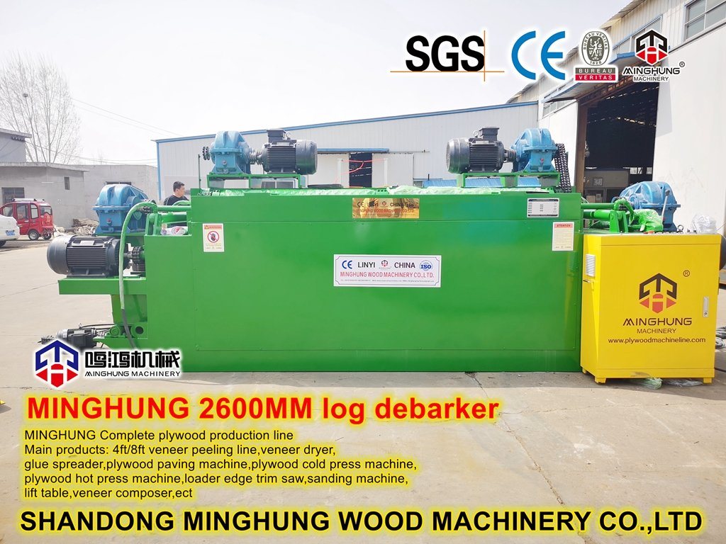 Heavy Duty Hydraulic Wood Log Debarking Rounding Machine