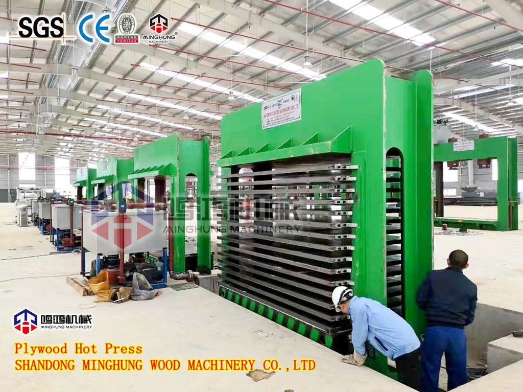 Woodworking Hydraulic Laminated Hot Press - SHANDONG MINGHUNG WOOD ...