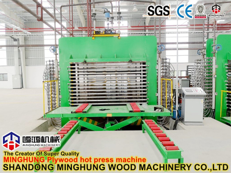 Woodworking Hydraulic Laminated Hot Press - SHANDONG MINGHUNG WOOD ...