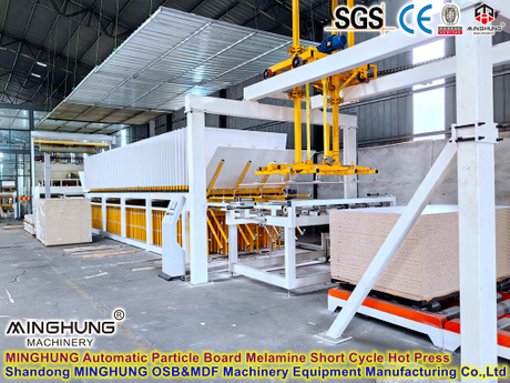 MDF Melamine Board Making Machines: Chipboard MDF HDF Short Cycle Hot ...